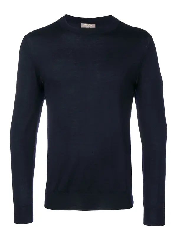 N.peal Round-neck Jumper - Blue
