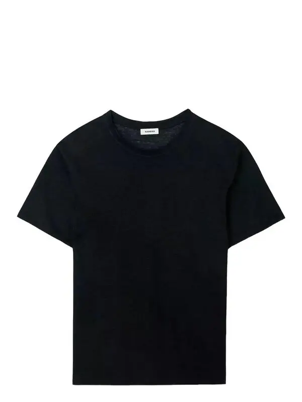 Sandro Certified Linen T-shirt - Black
