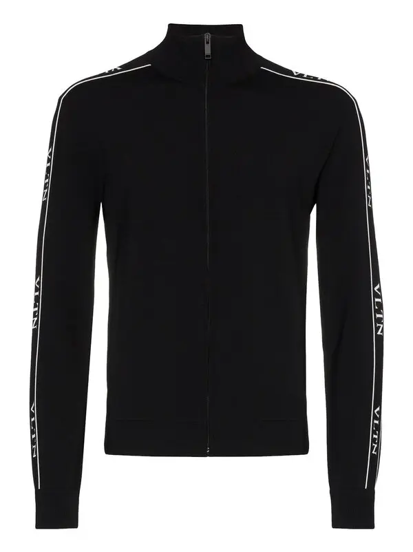 Valentino Garavani Logo-tape Track Jacket - Black