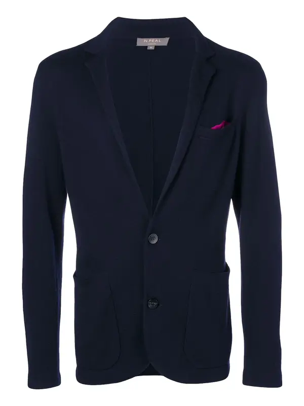 N.peal Fine Gauge Milano Jacket - Blue