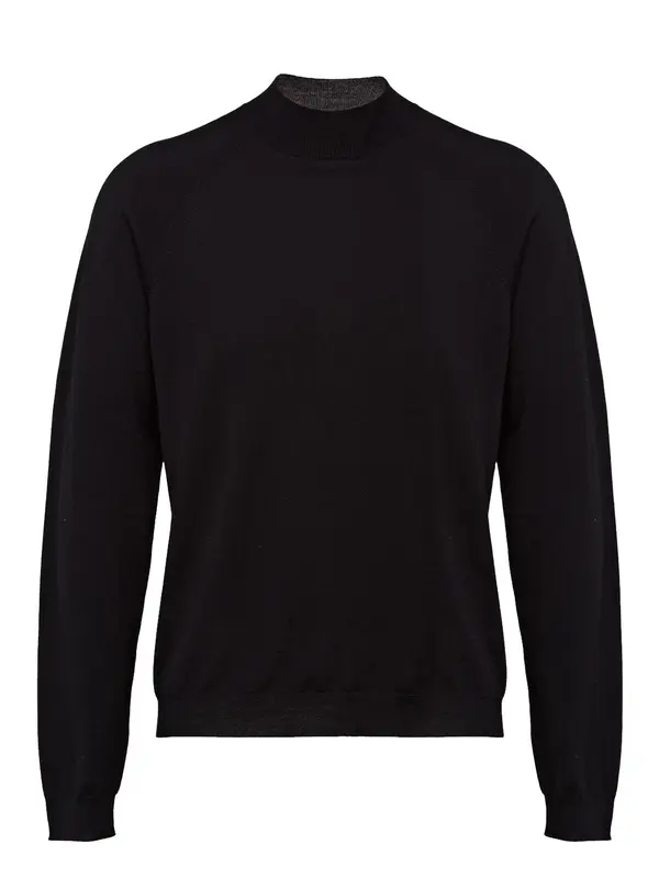 Prada Fitted Turtle-neck Sweater - Black