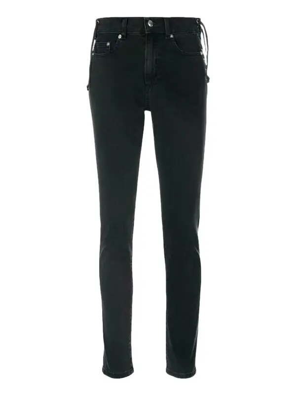 Alexander McQueen Laced Harvey Slim-cut Jeans - Black