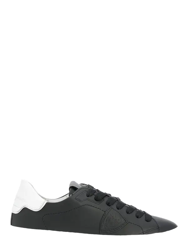 Philippe Model Side Logo Patch Sneakers - Black