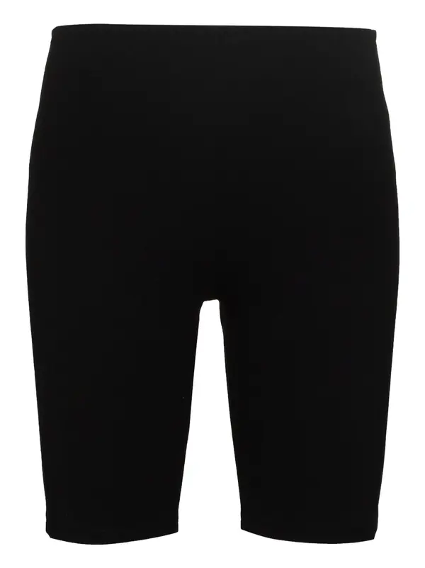 Rabanne Milano Logo Print Cycling Shorts - Black