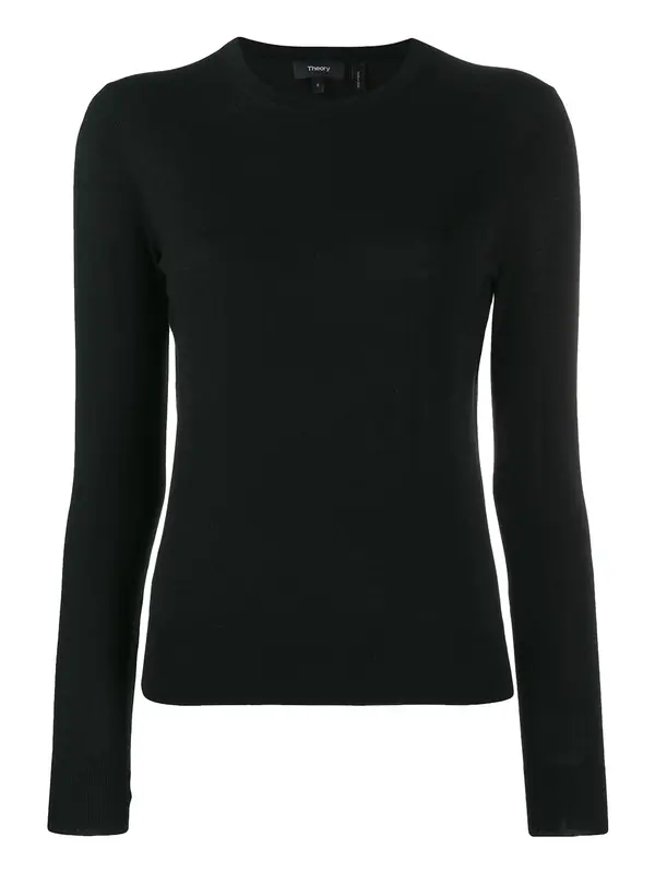 Theory Crew Neck Pullover - Black