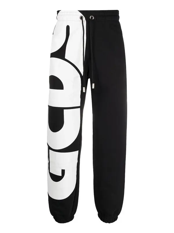 Gcds Large Logo Print Joggers - Black