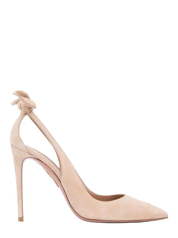 AQUAZZURA Bow Tie 105mm Pumps - Neutrals