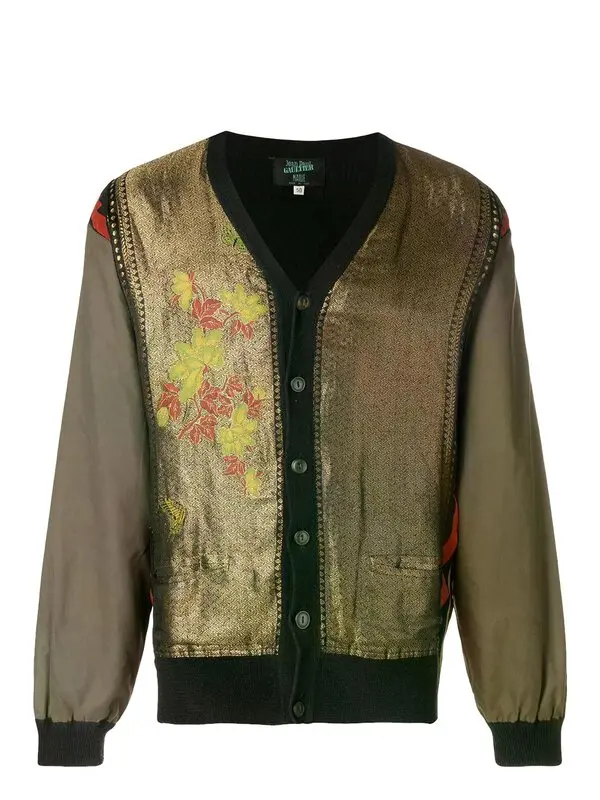 Jean Paul Gaultier Embroidered Buttoned Jacket - Brown