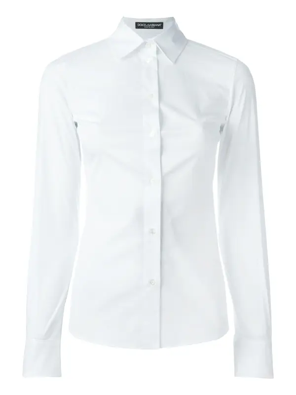 Dolce & Gabbana Stretch-cotton Poplin Shirt - White