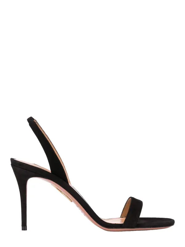 AQUAZZURA So Nude Mid-heel Sandals - Black