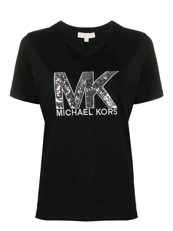 Michael Kors Sequin Logo T-shirt - Black
