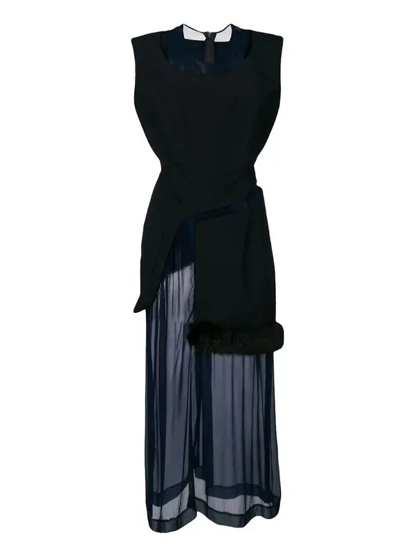 Comme Des Garçons 1997 Layered Sheer Dress - Blue