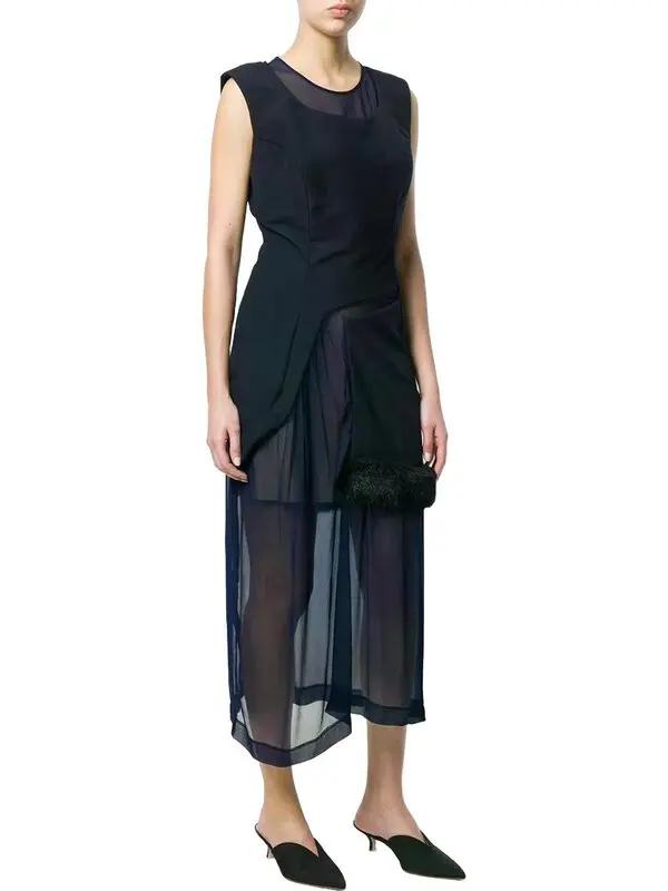Comme Des Garçons 1997 Layered Sheer Dress - Blue