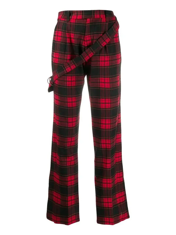 BEN TAVERNITI UNRAVEL PROJECT Checked Denim Trousers - Black
