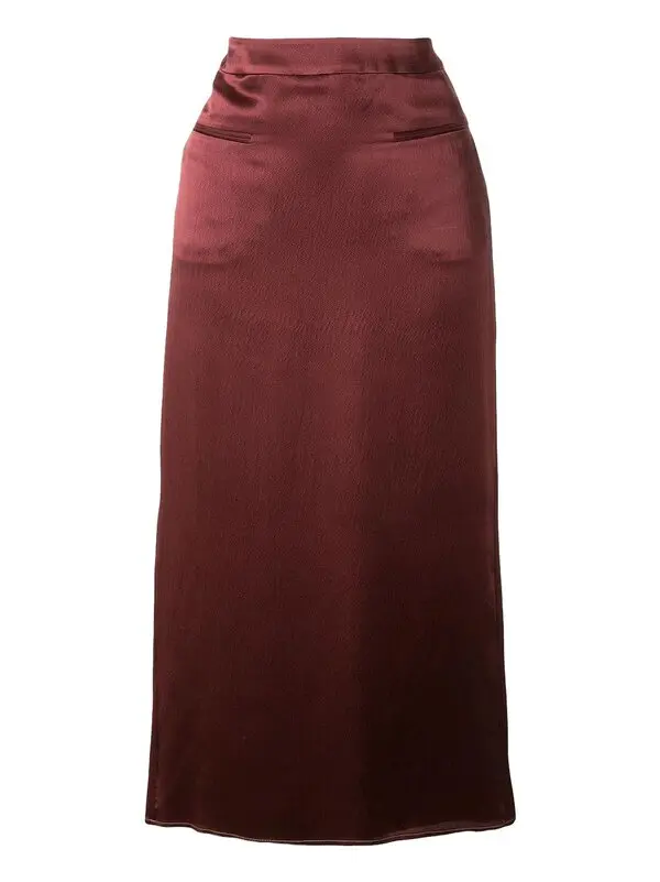 REJINA PYO Fitted Ruched Skirt - Purple