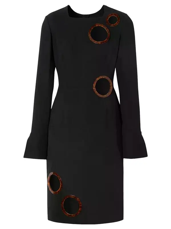 Burberry Framed Cut-out Shift Dress - Black