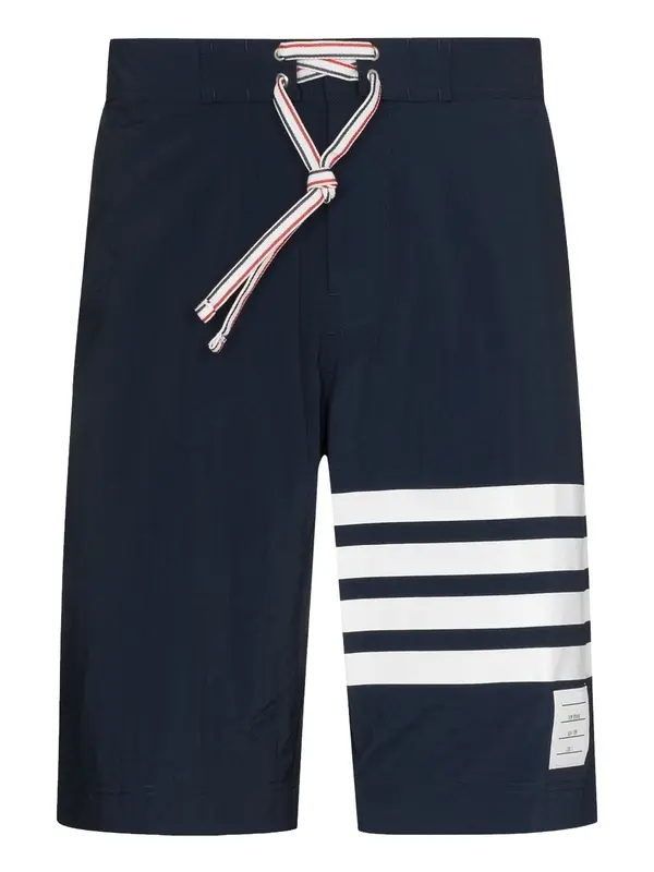 Thom Browne 4-bar Swim Tech Board Short - Blue