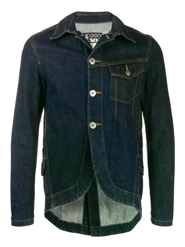 Jean Paul Gaultier Jpg Denim Jacket - Blue