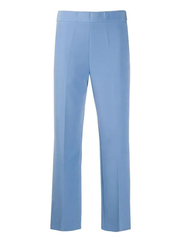 Altea Straight-leg Cropped Trousers - Blue