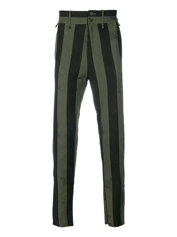 Damir Doma Striped Trousers - Green