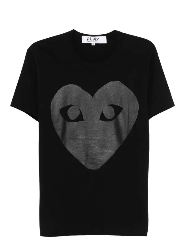 Play Comme Des Garcon Graphic Print T-shirt - Black