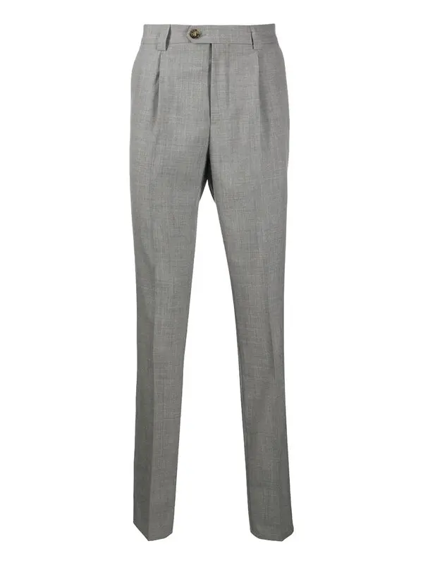 Brunello Cucinelli Mid-rise Tailored Trousers - Grey
