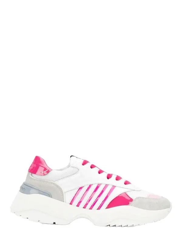 Dsquared2 Chunky Sole Striped Sneakers - White