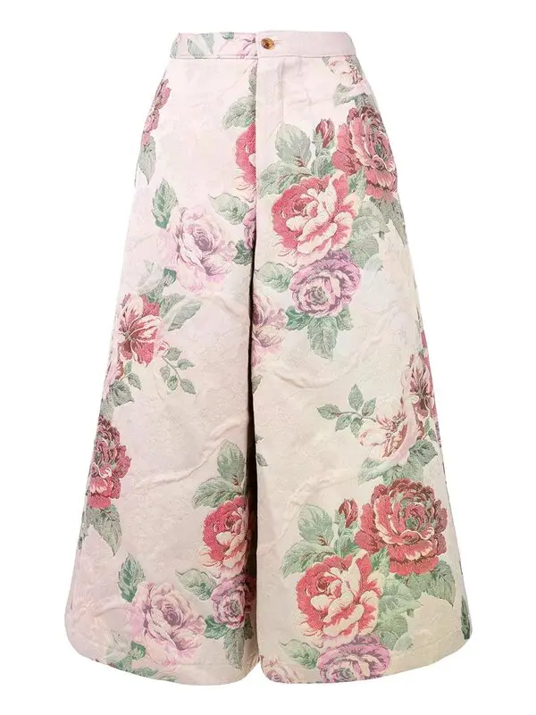 Comme Des Garçons 1999's Floral Culottes - Pink