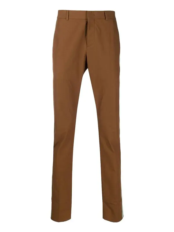 Valentino Garavani Contrast Panel Trousers - Brown