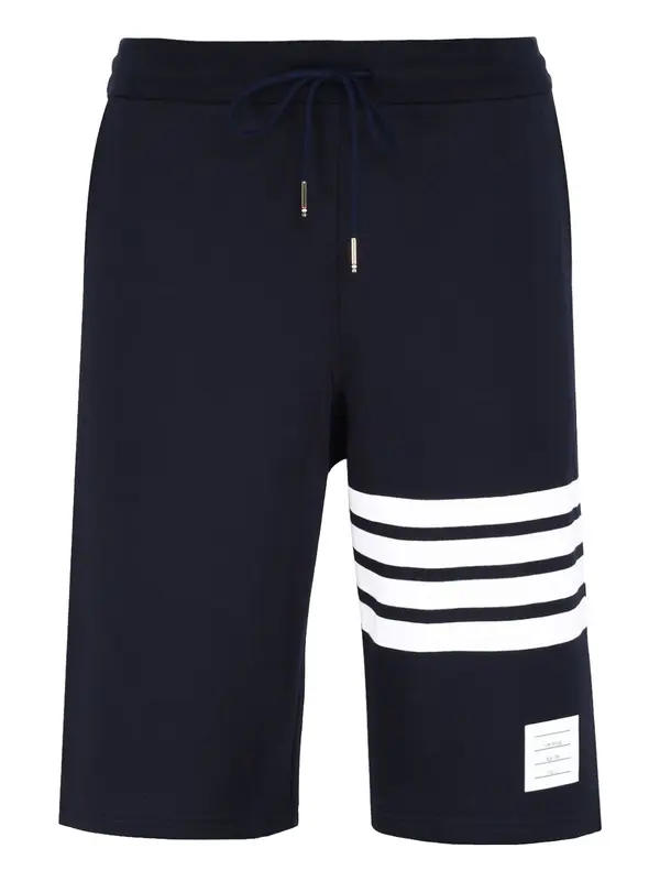 Thom Browne 4-bar Jersey Track Shorts - Blue