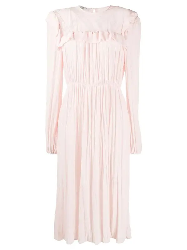 Philosophy Di Lorenzo Serafini Lace Detail Flared Dress - Pink