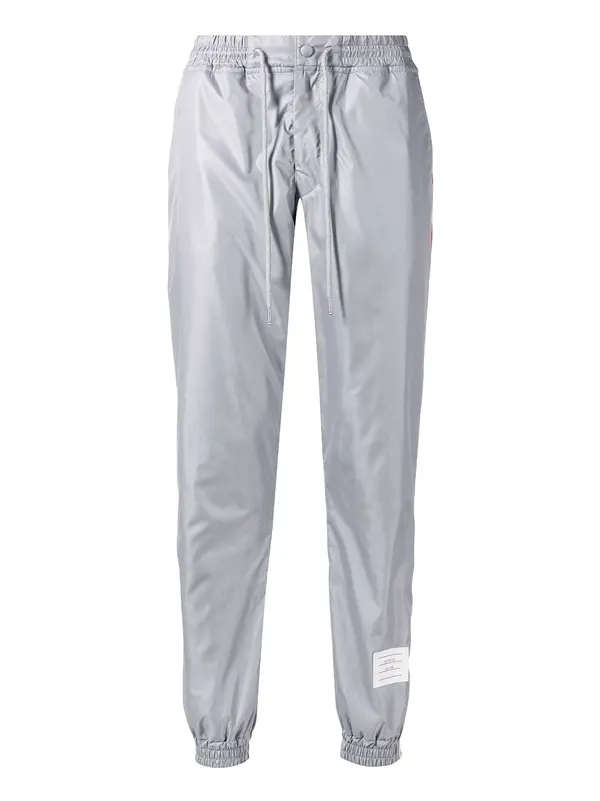 Thom Browne Rwb Stripe Ripstop Track Pants - Grey