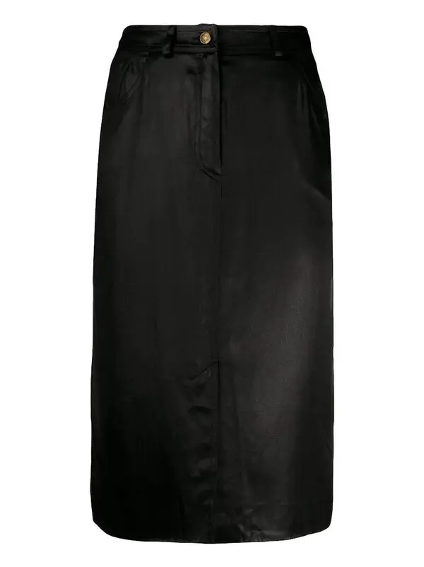 Dior Silk Five-pocket Pencil Skirt - Black