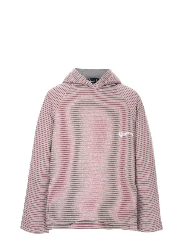 Martine Rose Oversized Striped Hoodie - Grey