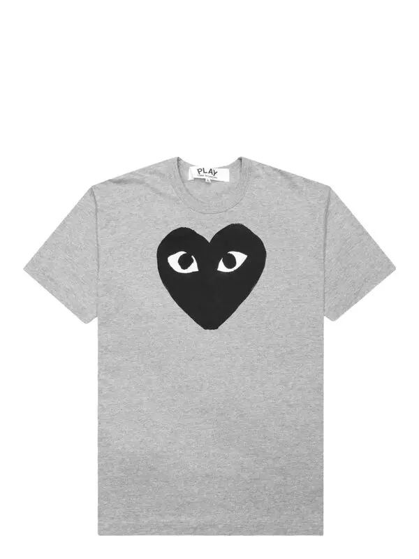 Play Comme Des Garcon Heart-print T-shirt - Grey