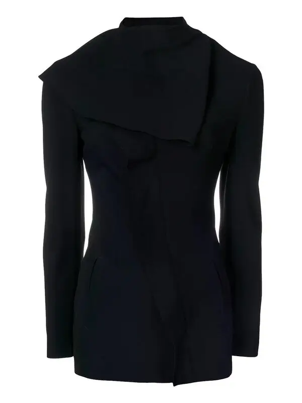 Jean Paul Gaultier Diagonal Zip Jacket - Black