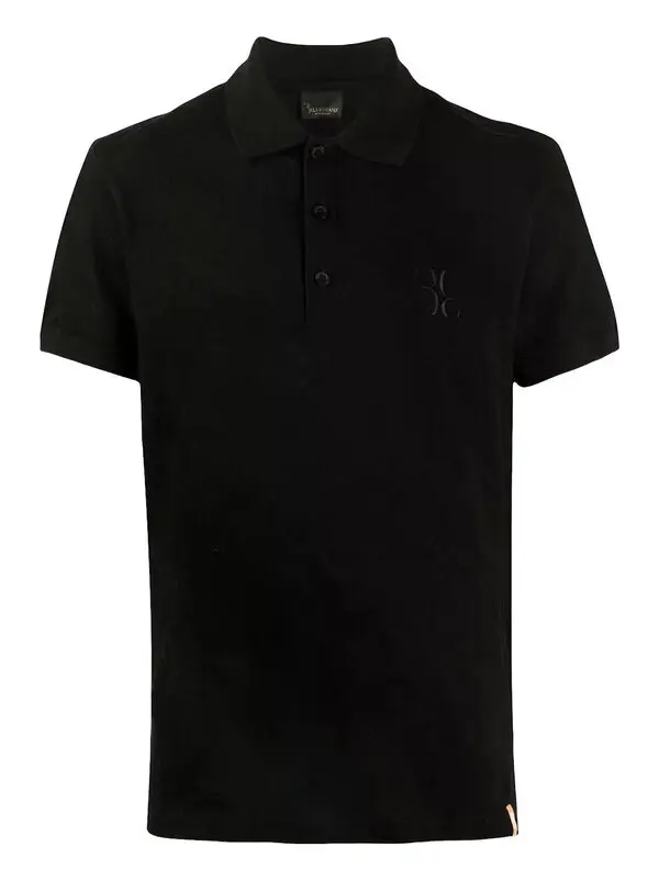 BILLIONAIRE Embroidered Logo Polo Shirt - Black