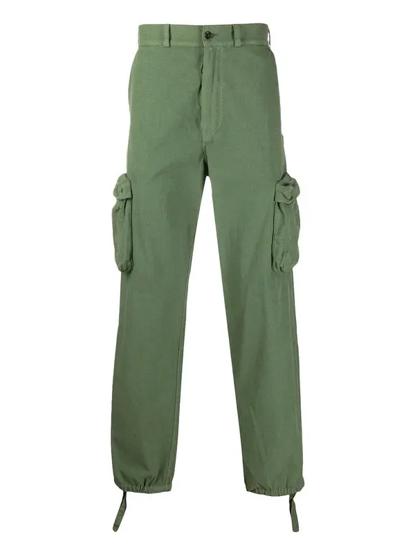 Off-White Utility Pocket Straight Trousers - Green