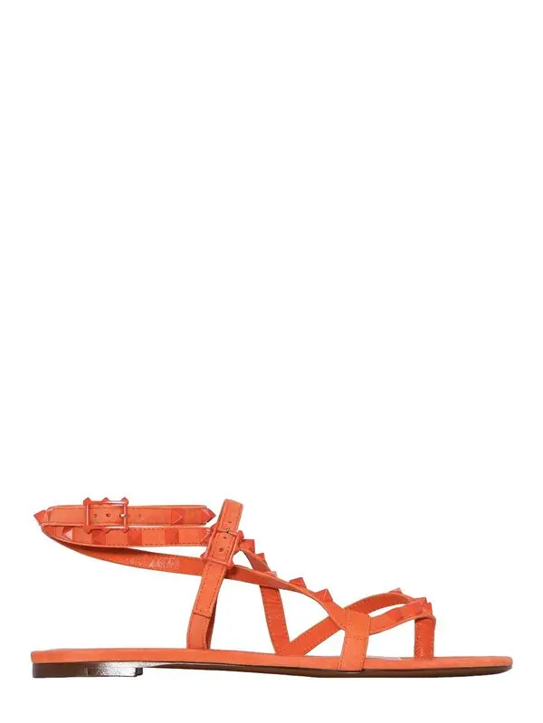 Valentino Garavani Rockstud Flair Sandals - Orange