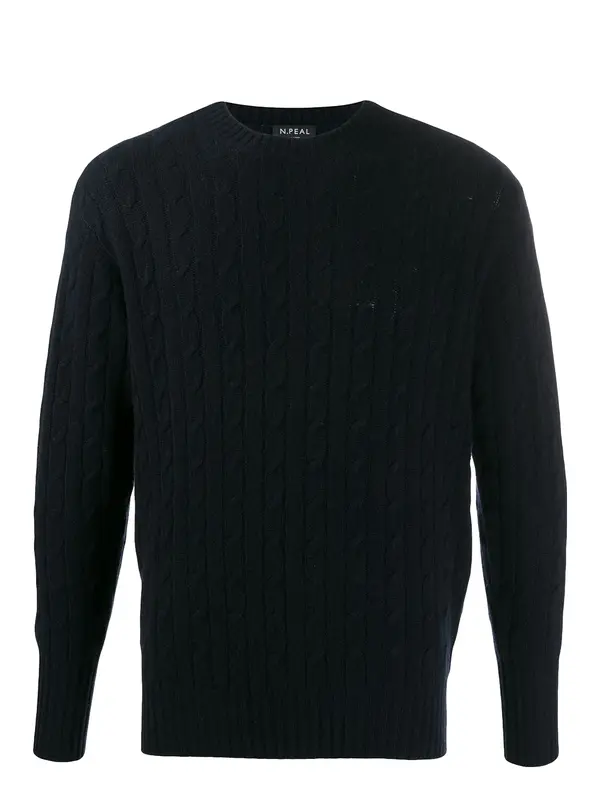 N.peal Cable Knit Jumper - Blue