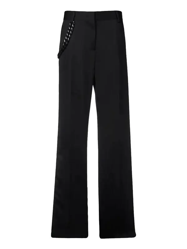 MSGM Stripe Detail Trousers - Black
