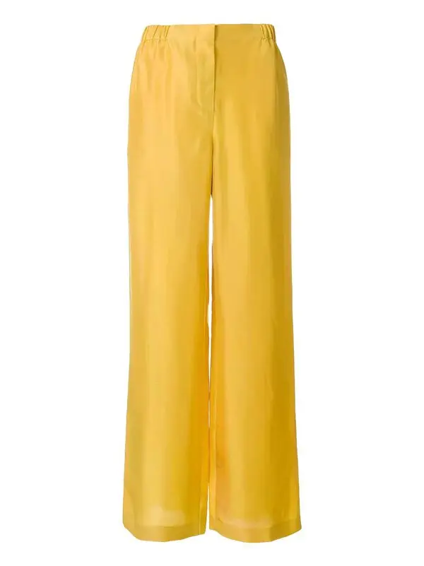Alberta Ferretti High-waist Flared Trousers - Yellow
