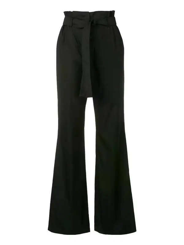 Moschino High-waist Belted Trousers - Black