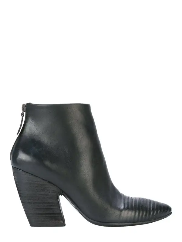 Marsèll Pointed-toe Leather Boots - Black