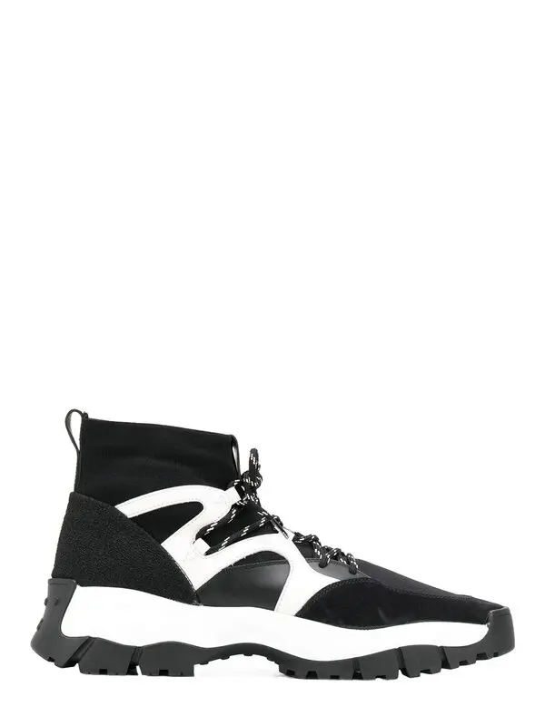 TOD'S Panelled High-top Sneakers - Black
