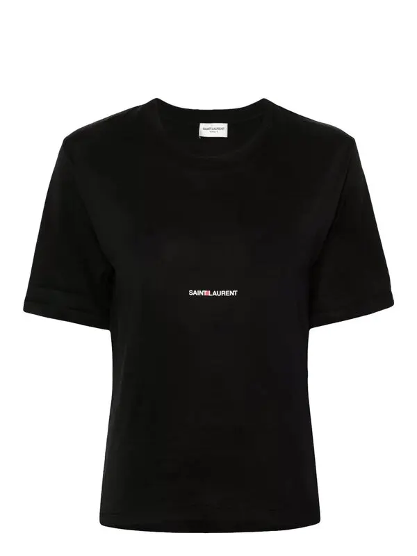 Saint Laurent Logo-print T-shirt - Black