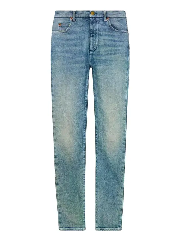 Gucci Logo-print Jeans - Blue