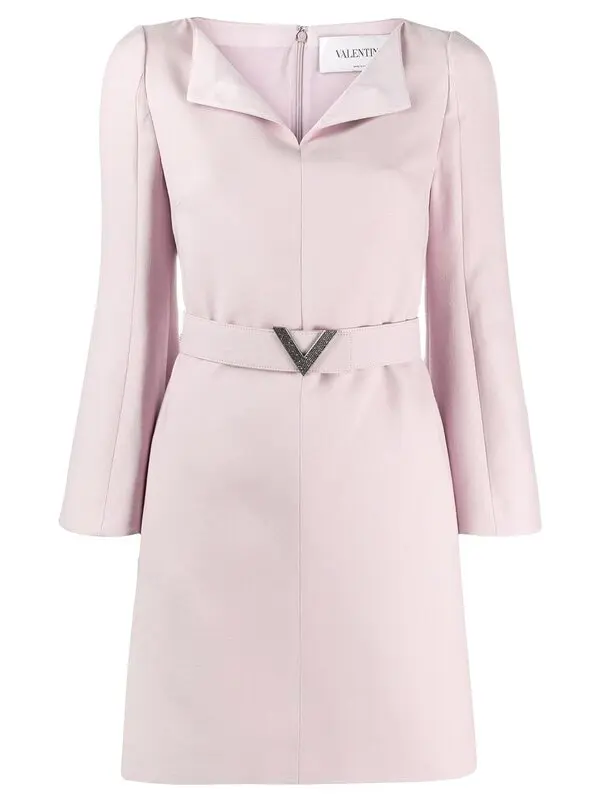 Valentino Garavani Pavé Belted Mini Dress - Purple