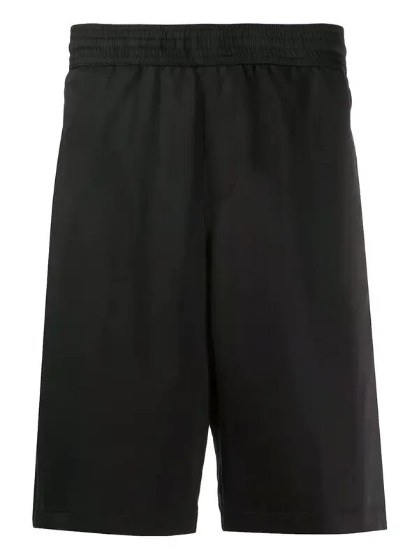 Neil Barrett Elasticated-waist Track Shorts - Black