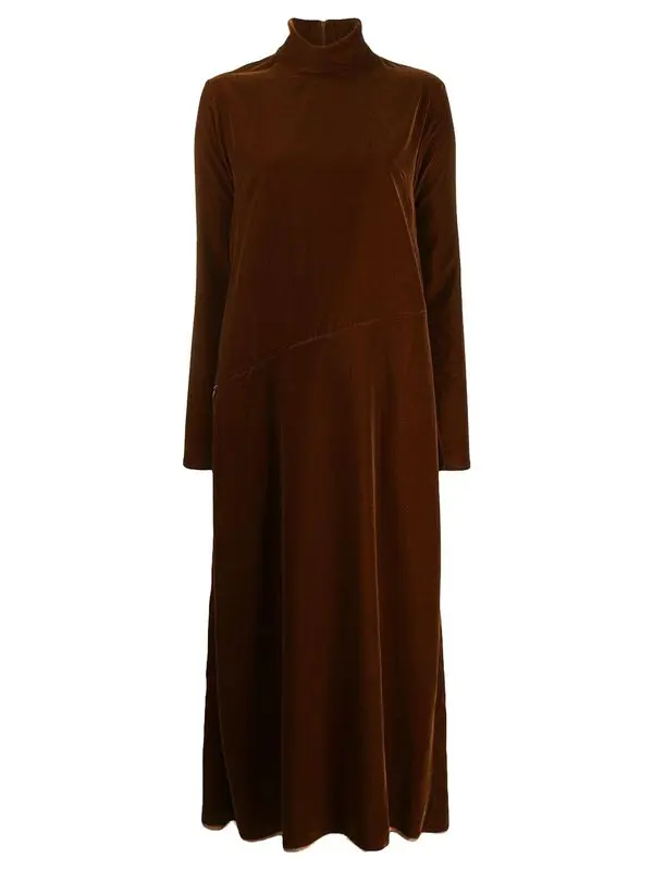 MAISON MARGIELA Long Turtleneck Dress - Brown